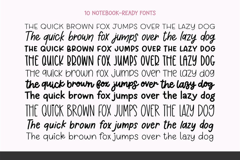 MEGA Handwriting Font Bundle Vol. 1, Font Bundle for Cricut, Goodnotes ...