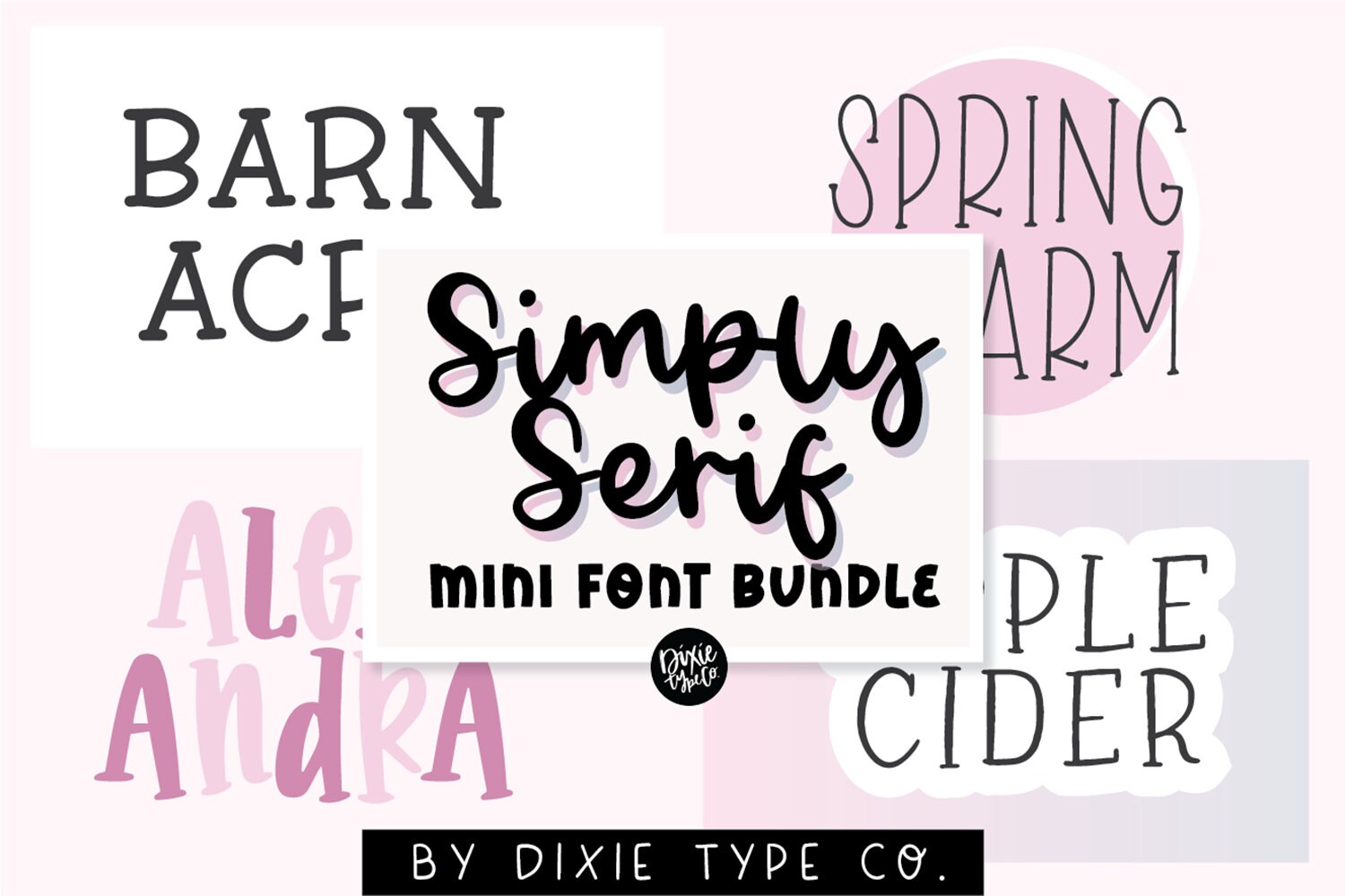 MINI FONT BUNDLE Simply Serif Font Bundle for Cricut Serif | Etsy