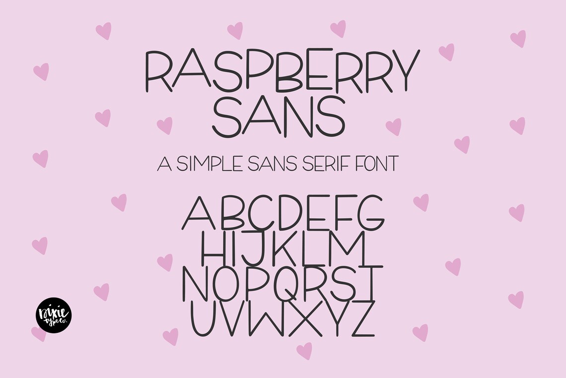 INSTANT .OTF DOWNLOAD raspberry Sans Installable - Etsy