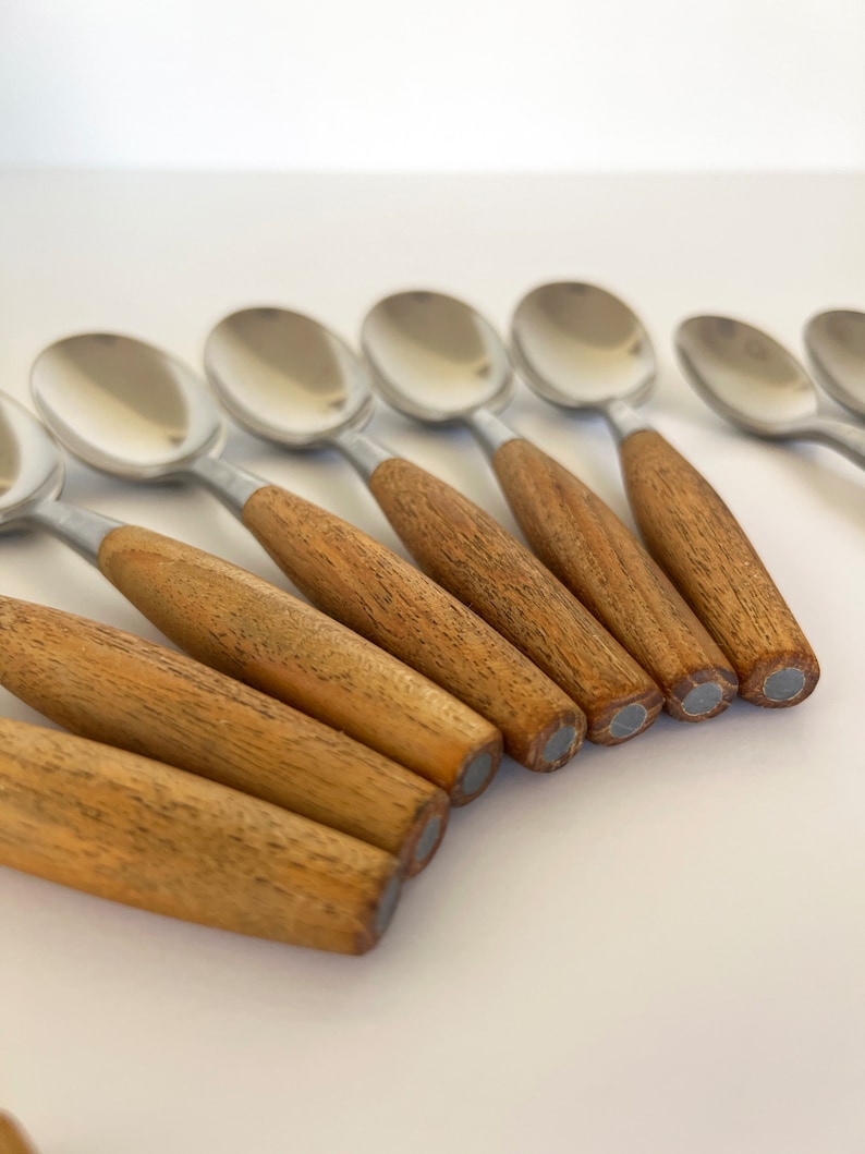Dansk Fjord Germany Dinner Spoon Tablespoon Teak Quistgaard Early 4 ...