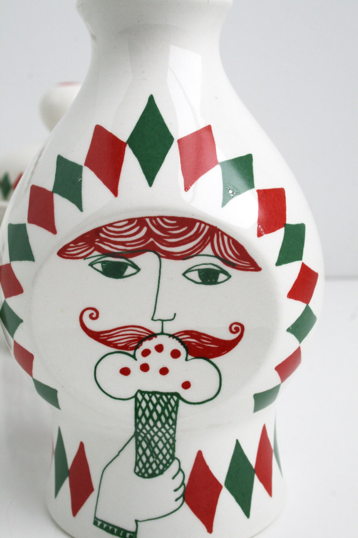 RARE Hennig Olsens Figgjo Norway Ice Cream Vase Scandinavian Mid ...