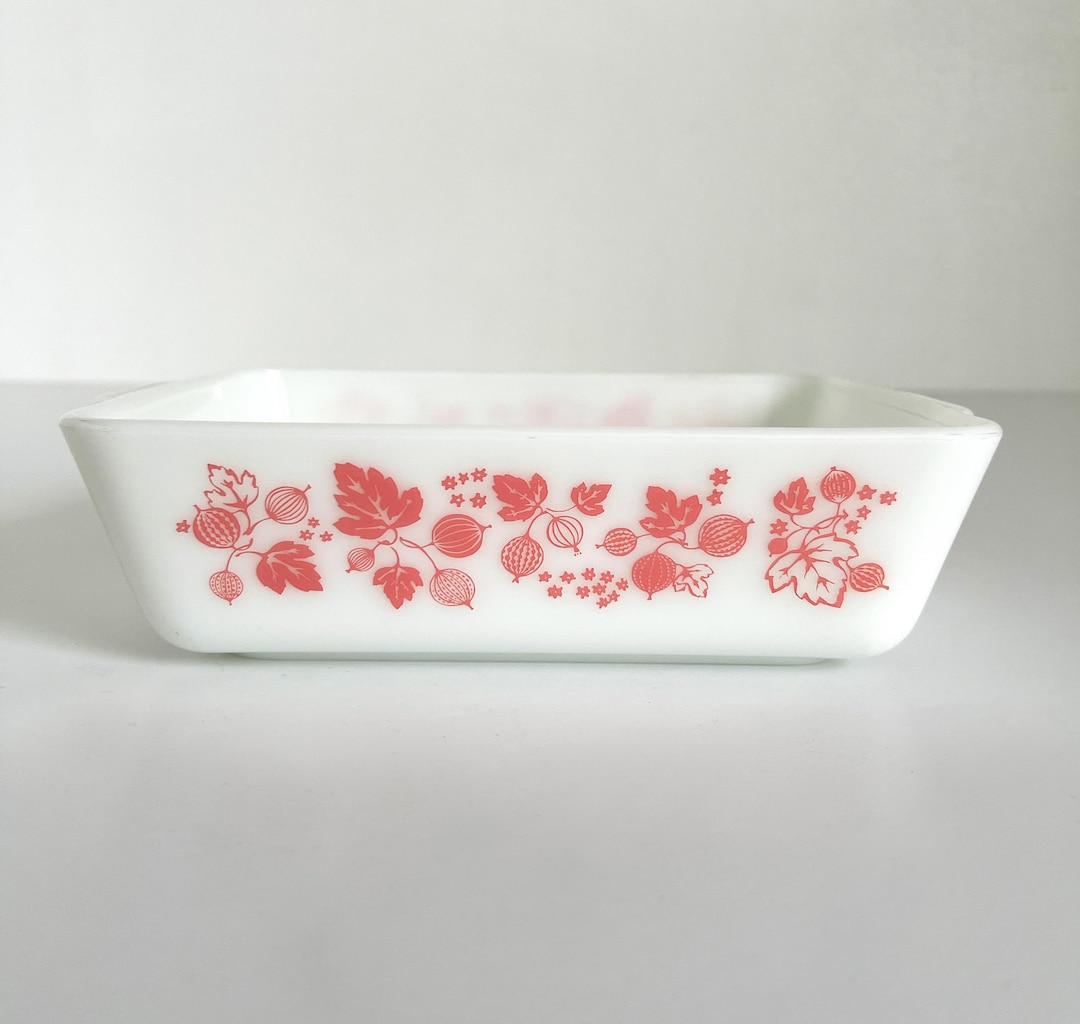 Vintage Pyrex Gooseberry Pink 1.5qt Casserole Bake Dish Ovenware #503 ...