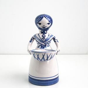 Lars Syberg Denmark Salt Pepper Shaker Girl Figurine Pottery Mathilde ...
