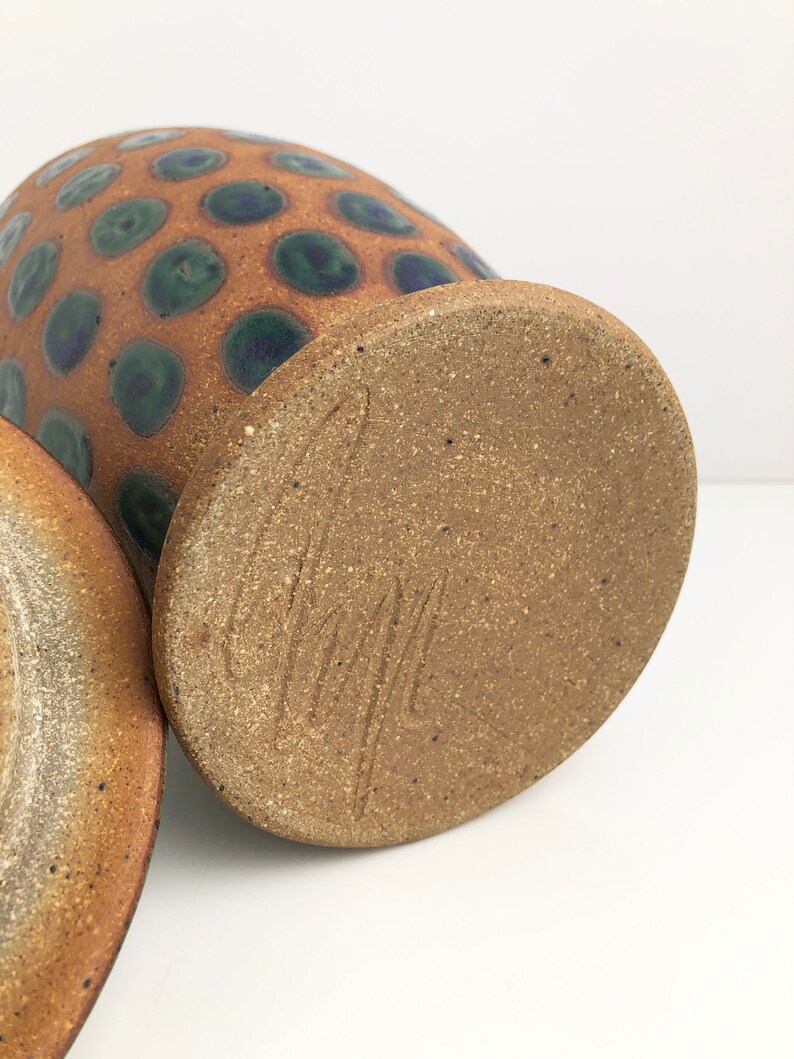 Thomas Feyrer Studio Art Pottery Lidded Jar Vessel Vase - Etsy