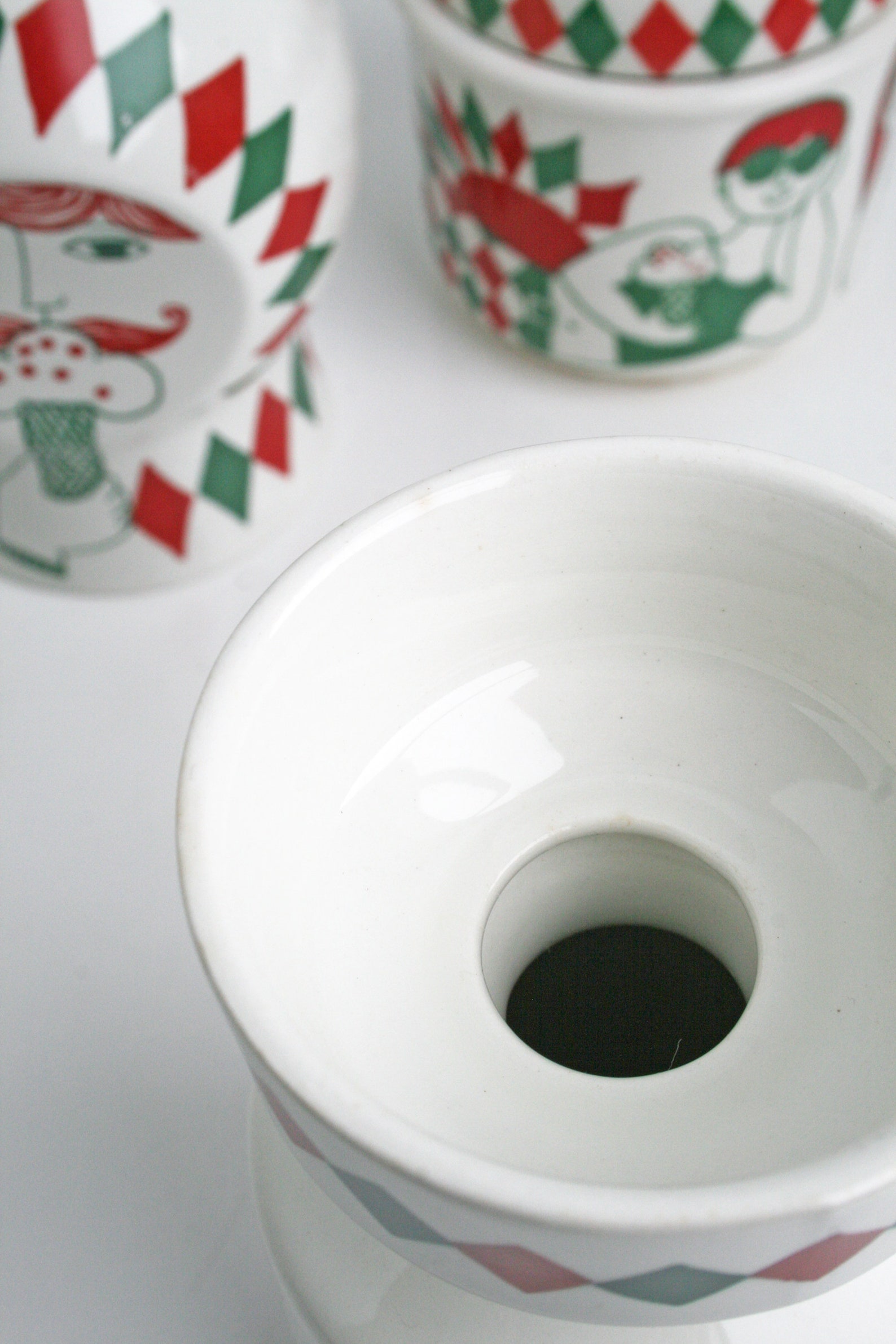 RARE Hennig Olsens Figgjo Norway Ice Cream Vase Scandinavian Mid ...