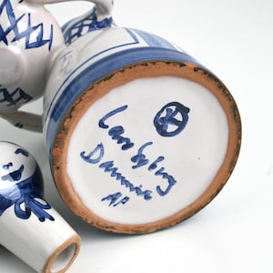 Lars Syberg Denmark Salt Pepper Shaker Girl Figurine Pottery Mathilde ...