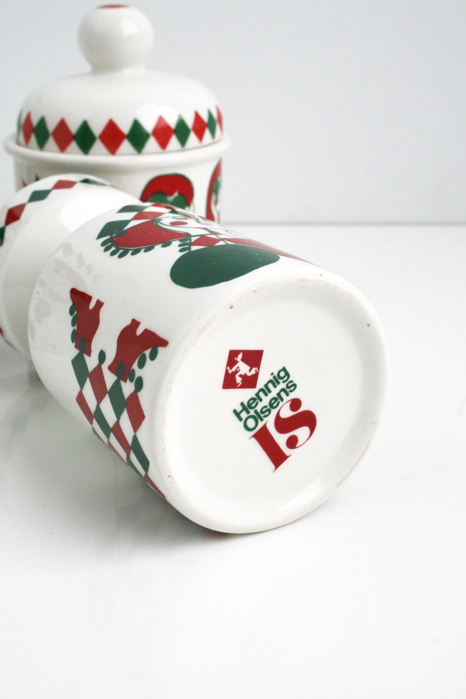 RARE Hennig Olsens Figgjo Norway Ice Cream Vase Scandinavian Mid ...