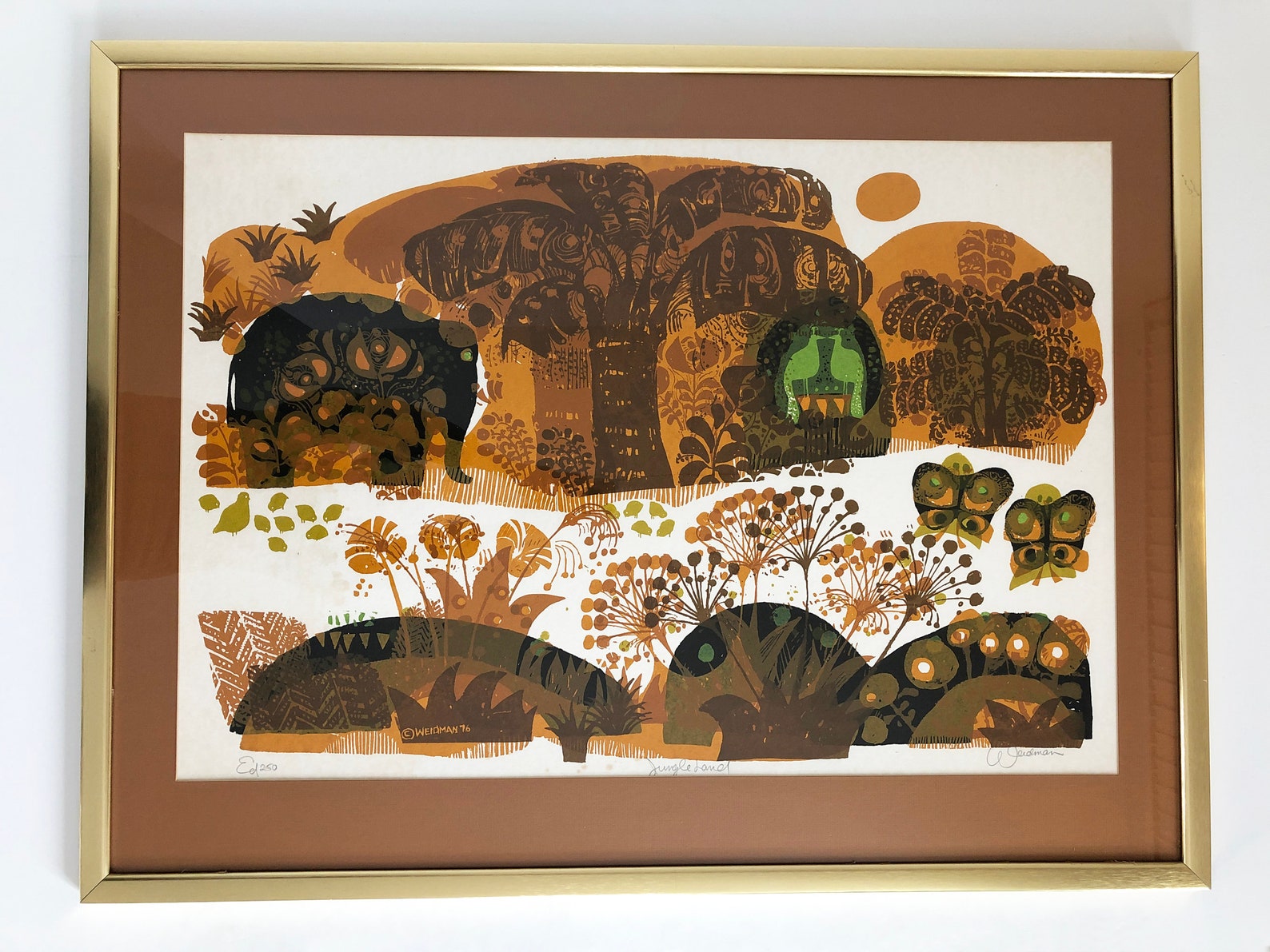 David Weidman Jungle Land Signed Original Art Print Limited | Etsy