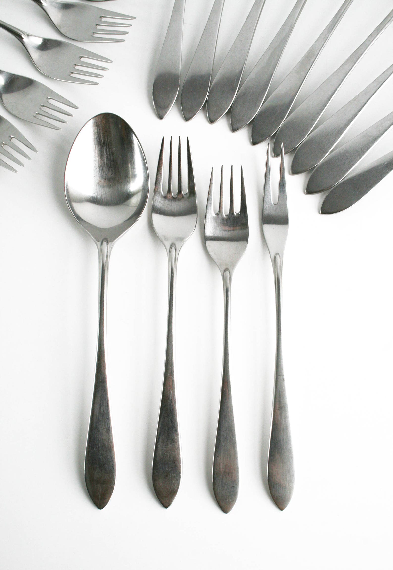 WMF Cromargan Stuart Fork Spoon Stainless Flatware 22pc | Etsy