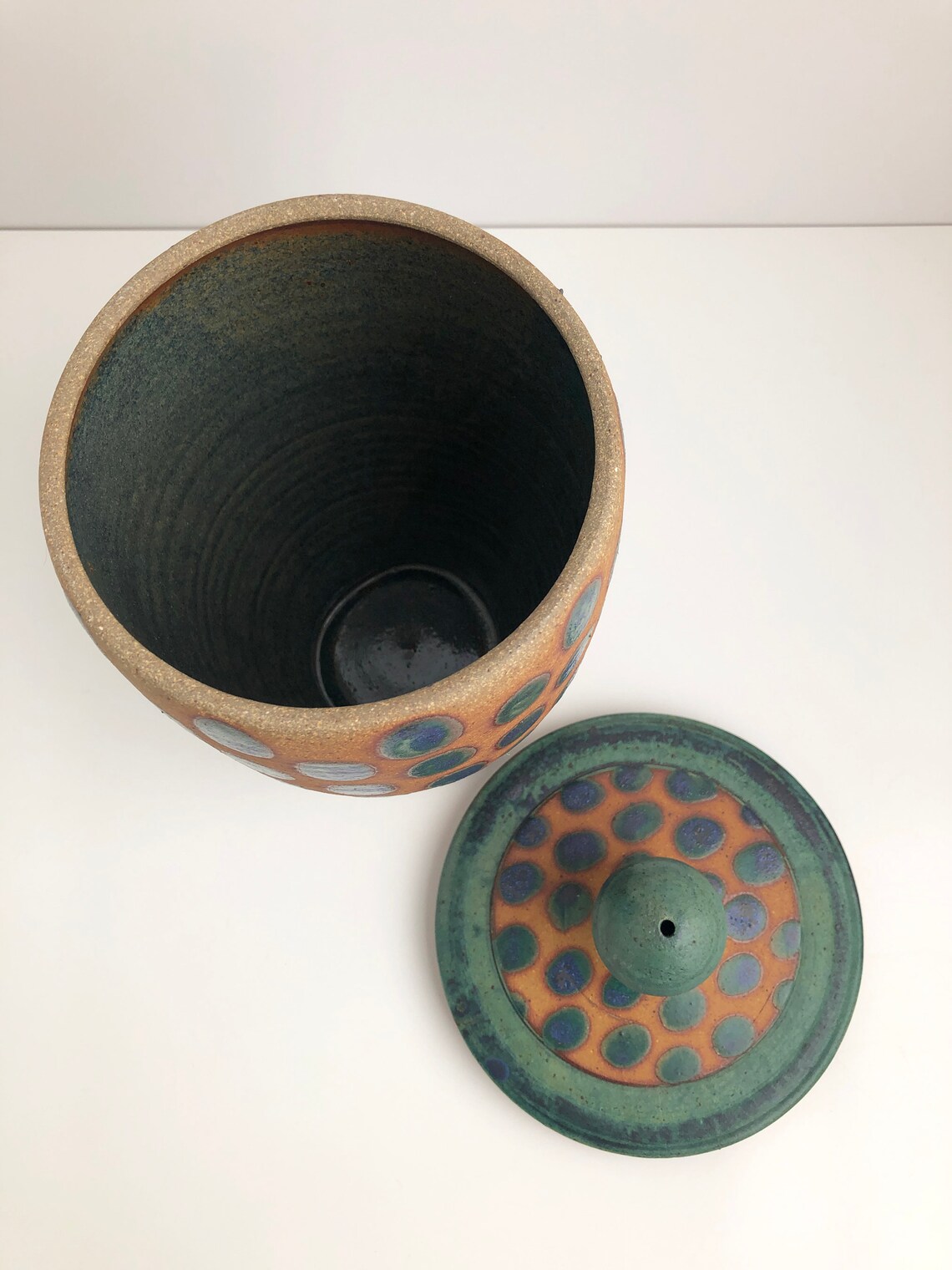 Thomas Feyrer Studio Art Pottery Lidded Jar Vessel Vase | Etsy