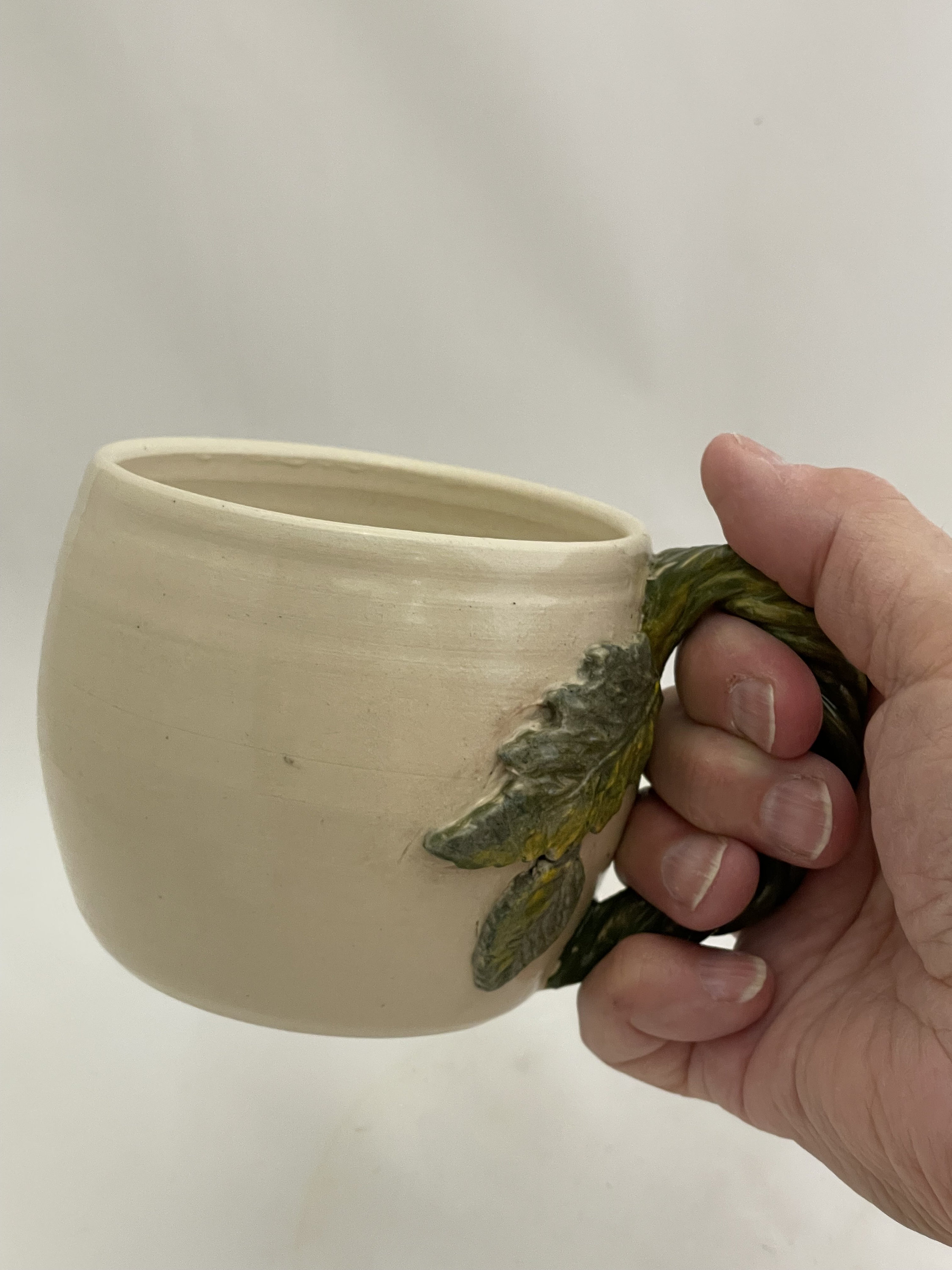 Cup With 3D Leaf - Etsy