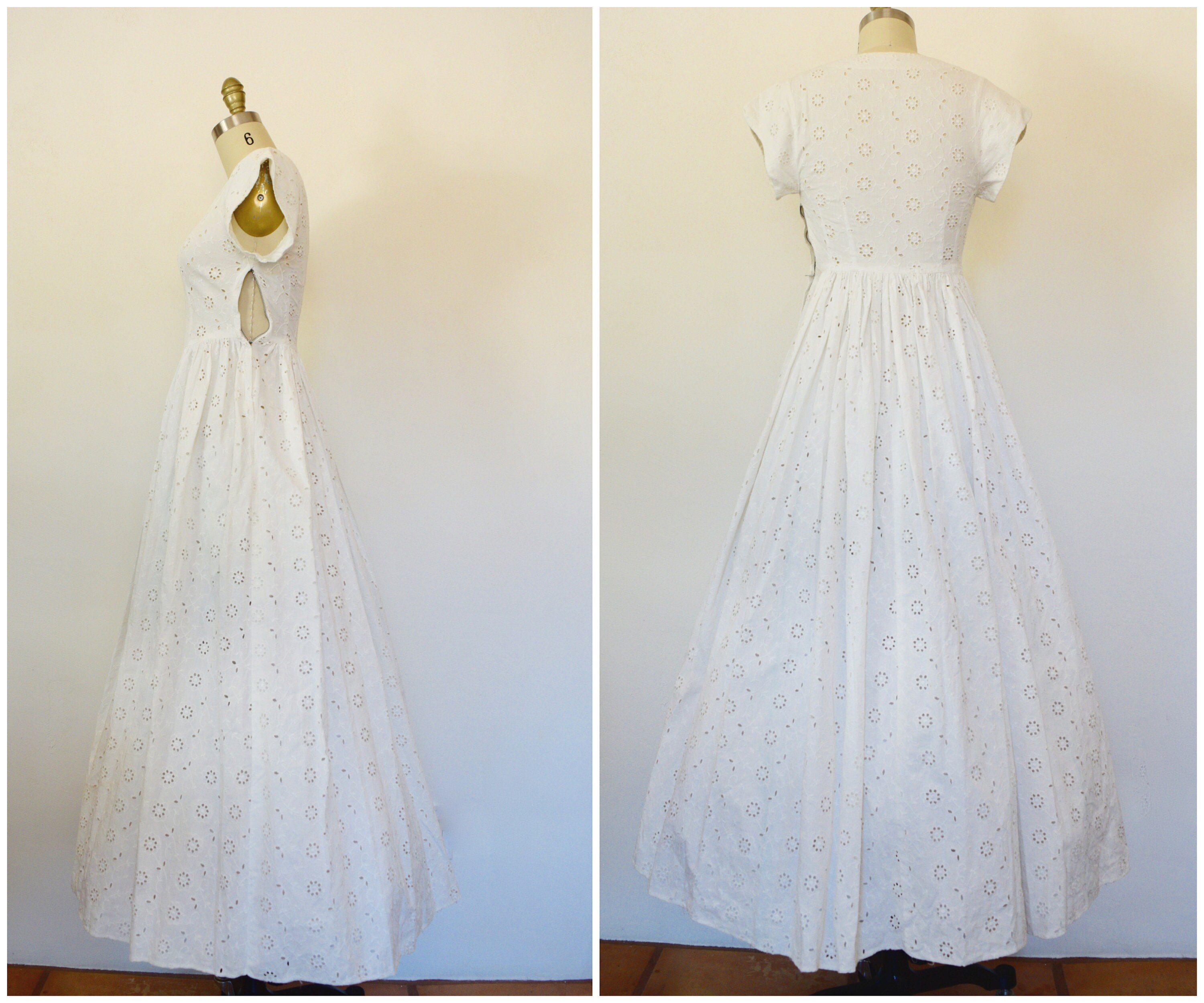 Vintage Wedding Dress + Original Accessories - 1940s Wedding Dress ...
