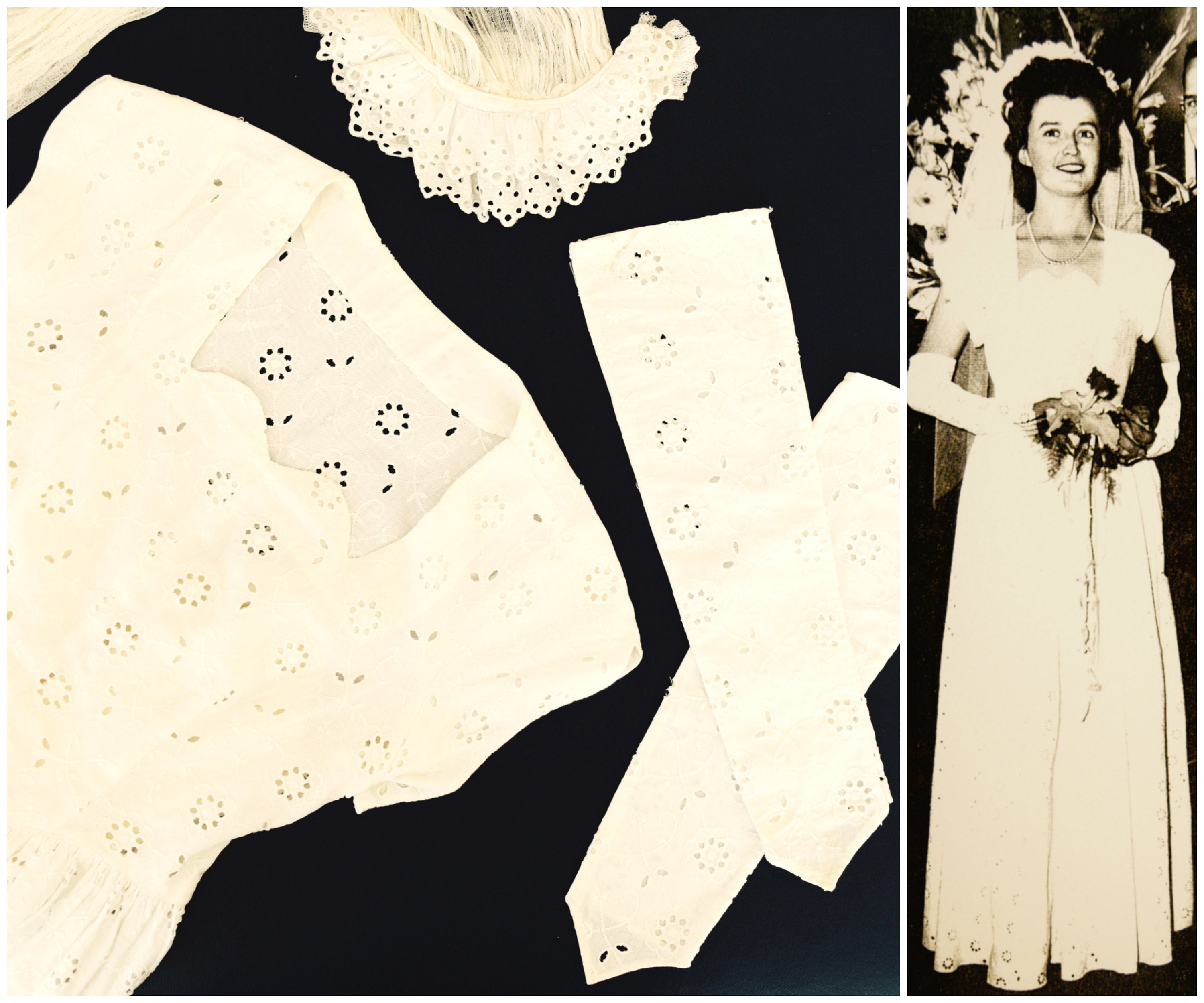 Vintage Wedding Dress + Original Accessories - 1940s Wedding Dress ...
