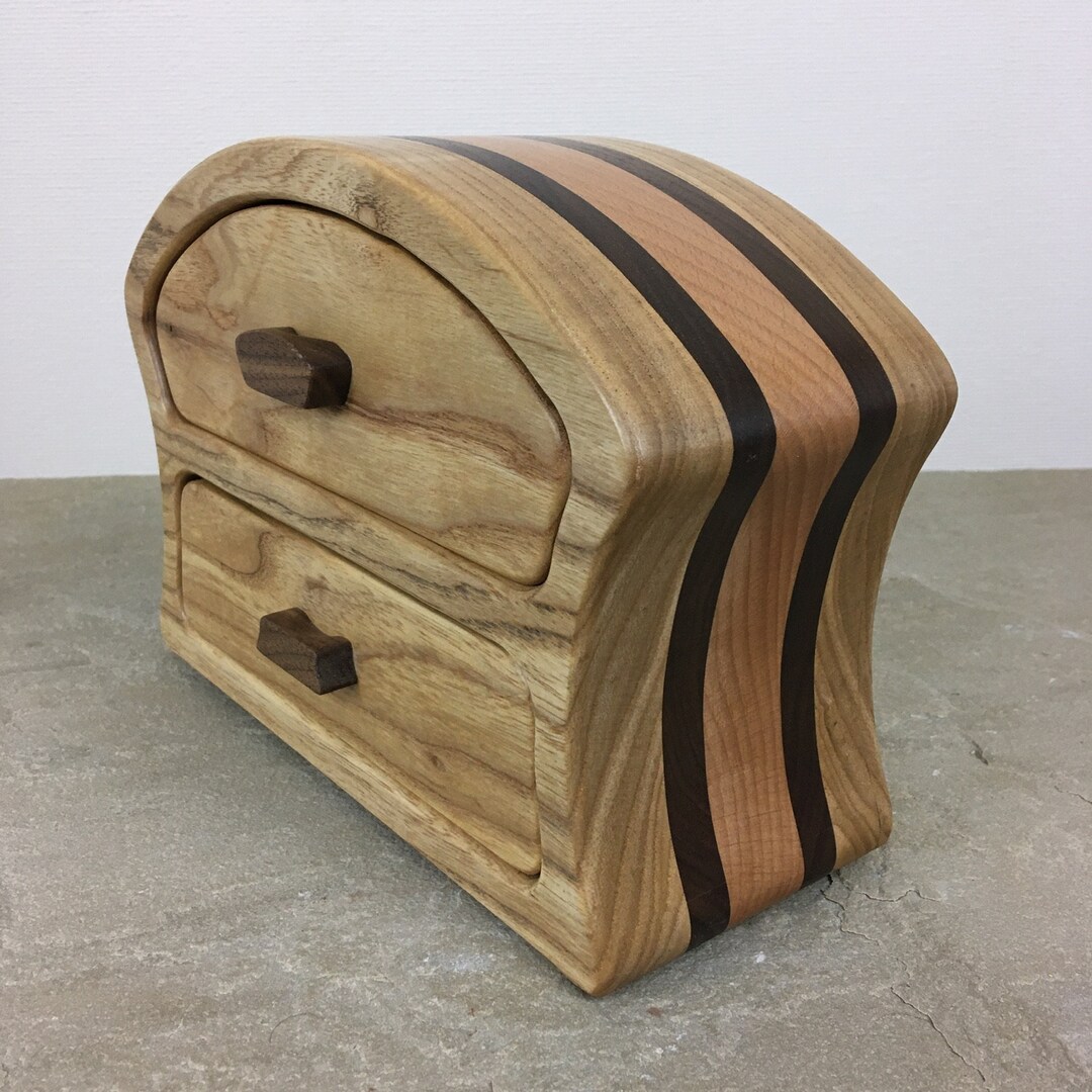 Wooden Jewellery Box Trinket Jewelry Walnut Ash Beech - Etsy
