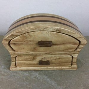 Wooden Jewellery Box Trinket Jewelry Walnut Ash Beech - Etsy