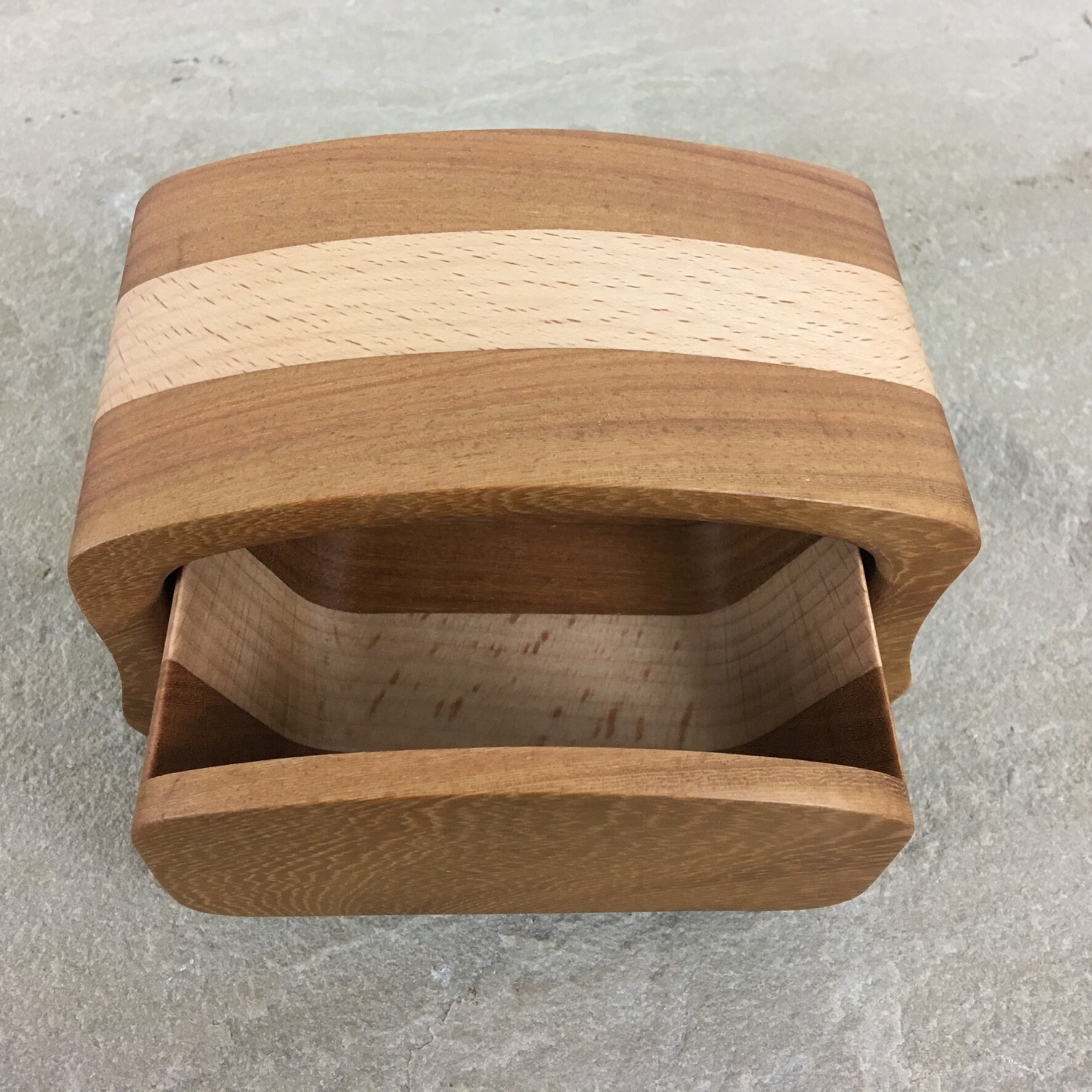 Wooden Jewellery Box Pau Rosa & Beech Trinket Jewelry - Etsy