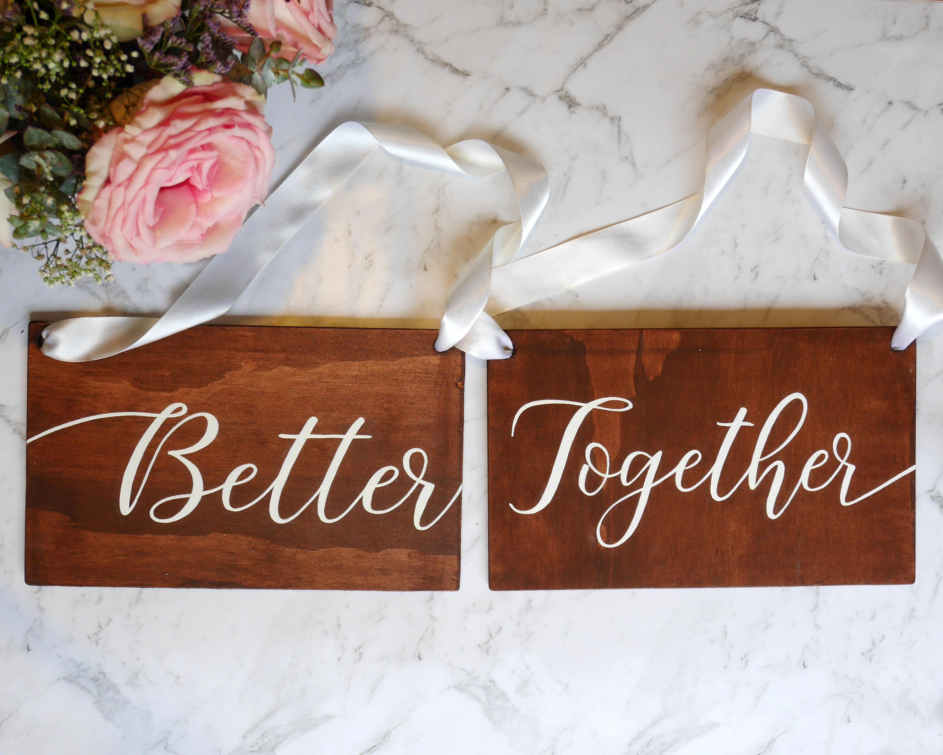 Hand Lettered Wooden Sign Hanging Wedding Chair Sign - Etsy Australia