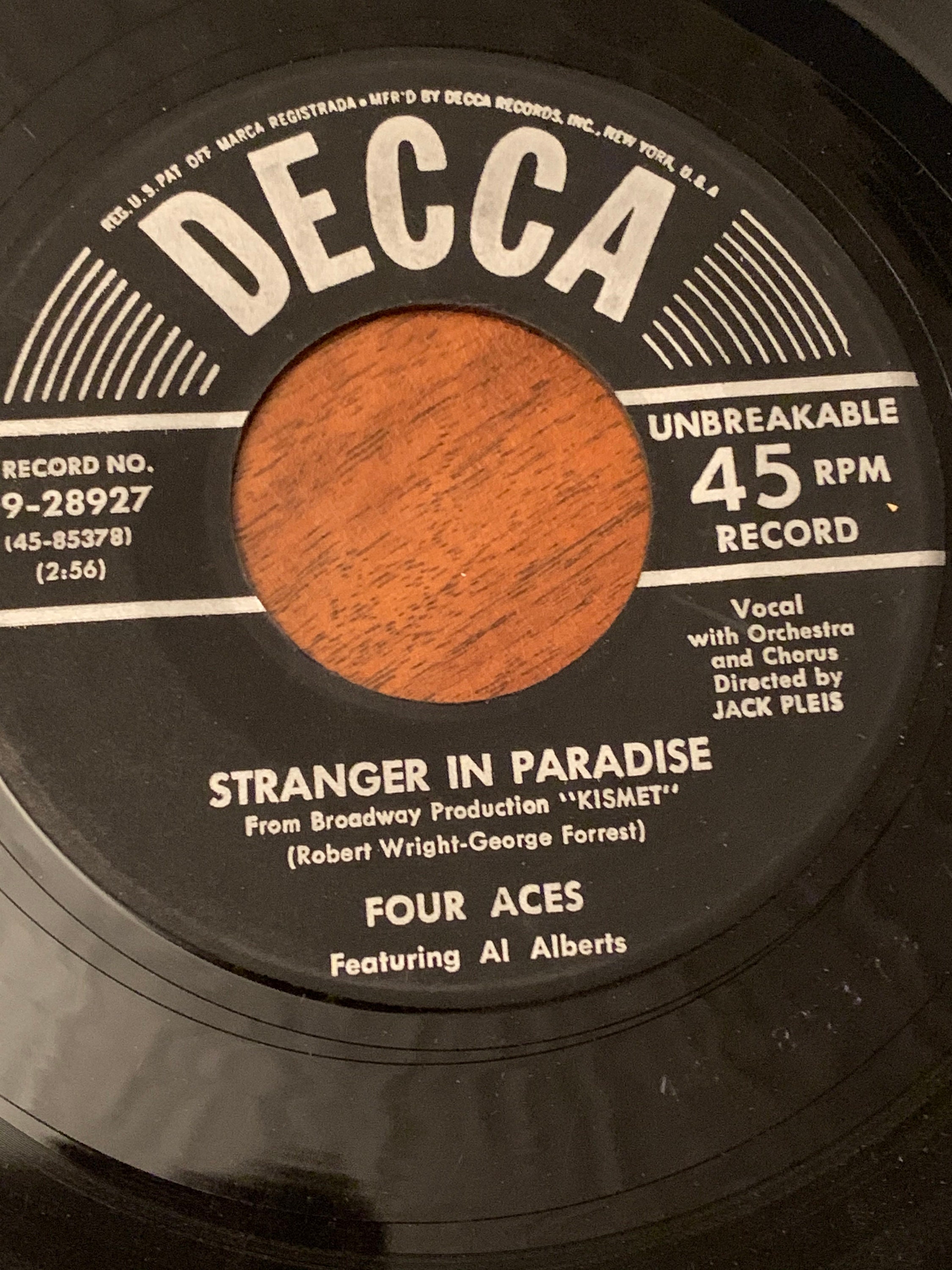Four Aces The Gang That Sang Heart Of My Heart / Stranger In | Etsy