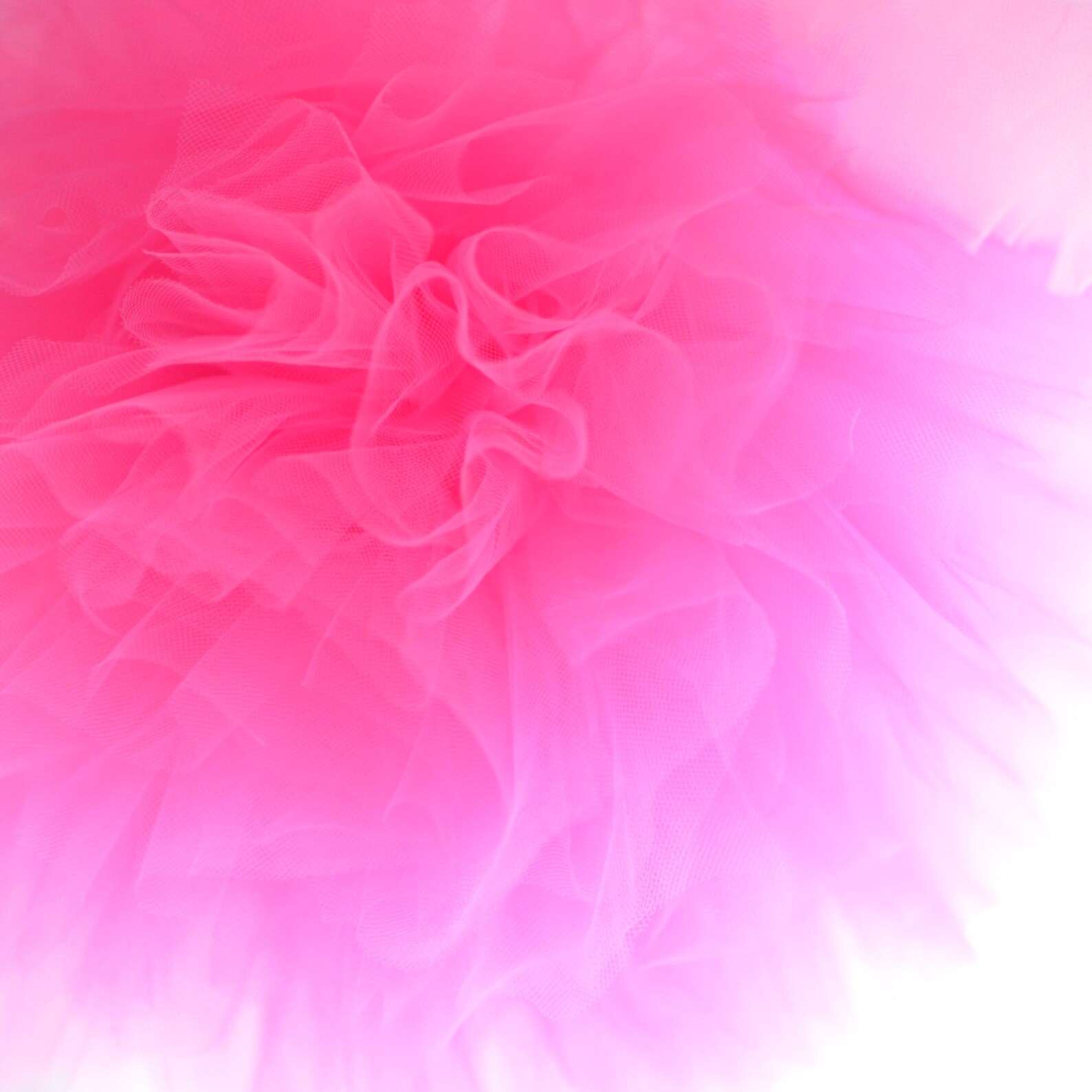 Hot Pink Tulle Pompom / Wedding Party Decorations Pom Poms - Etsy