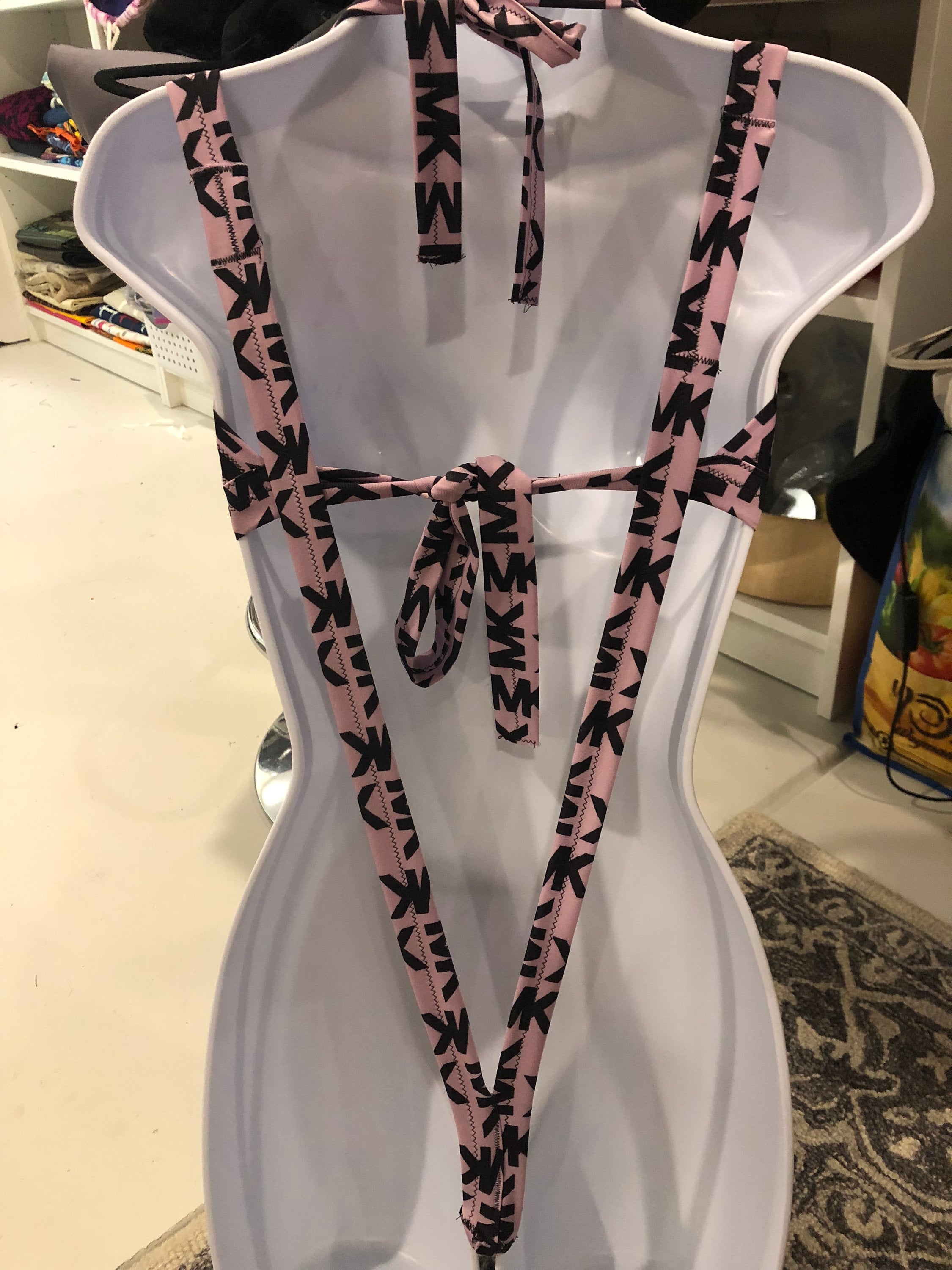 Exotic Dancer, Slingshot, Swimsuit, Rhinestone Accent - Etsy