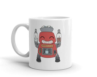 Robot mug | Etsy
