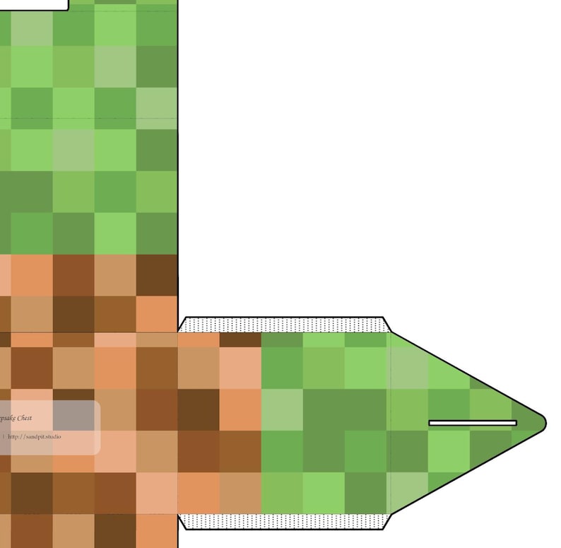 Printable Foldable Keepsake Chest – 'dirt Box' | DIY Paper Craft ...