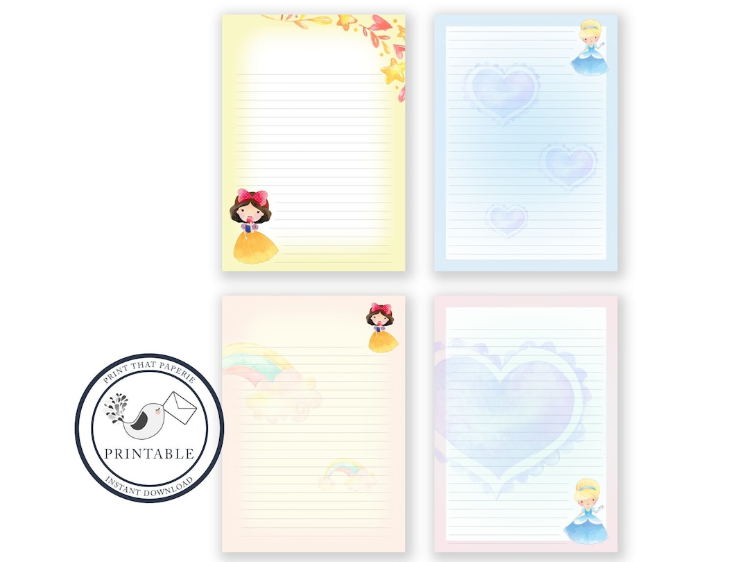 Printable Writing Paper - Stationary Paper - Letter Writing Set - Snow ...