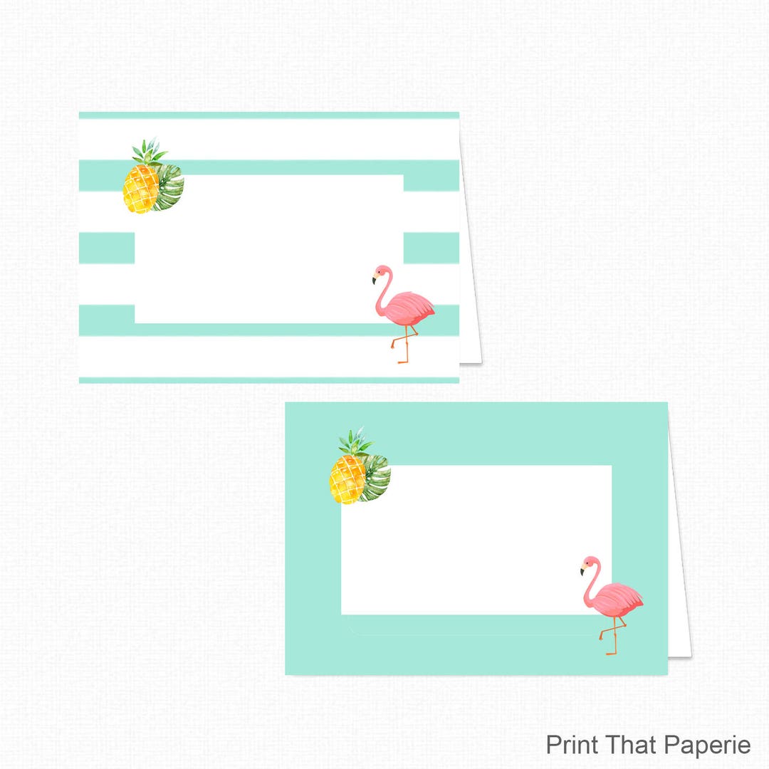 Flamingo Food Tent Labels - Flamingo Food Tents - Printable Party Food ...