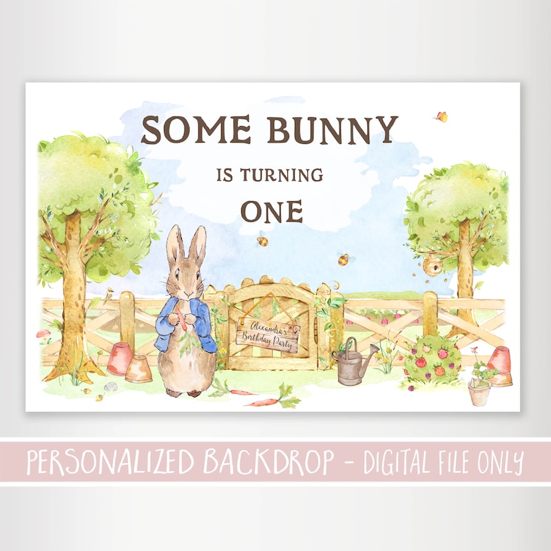 Peter Rabbit Backdrop - Etsy