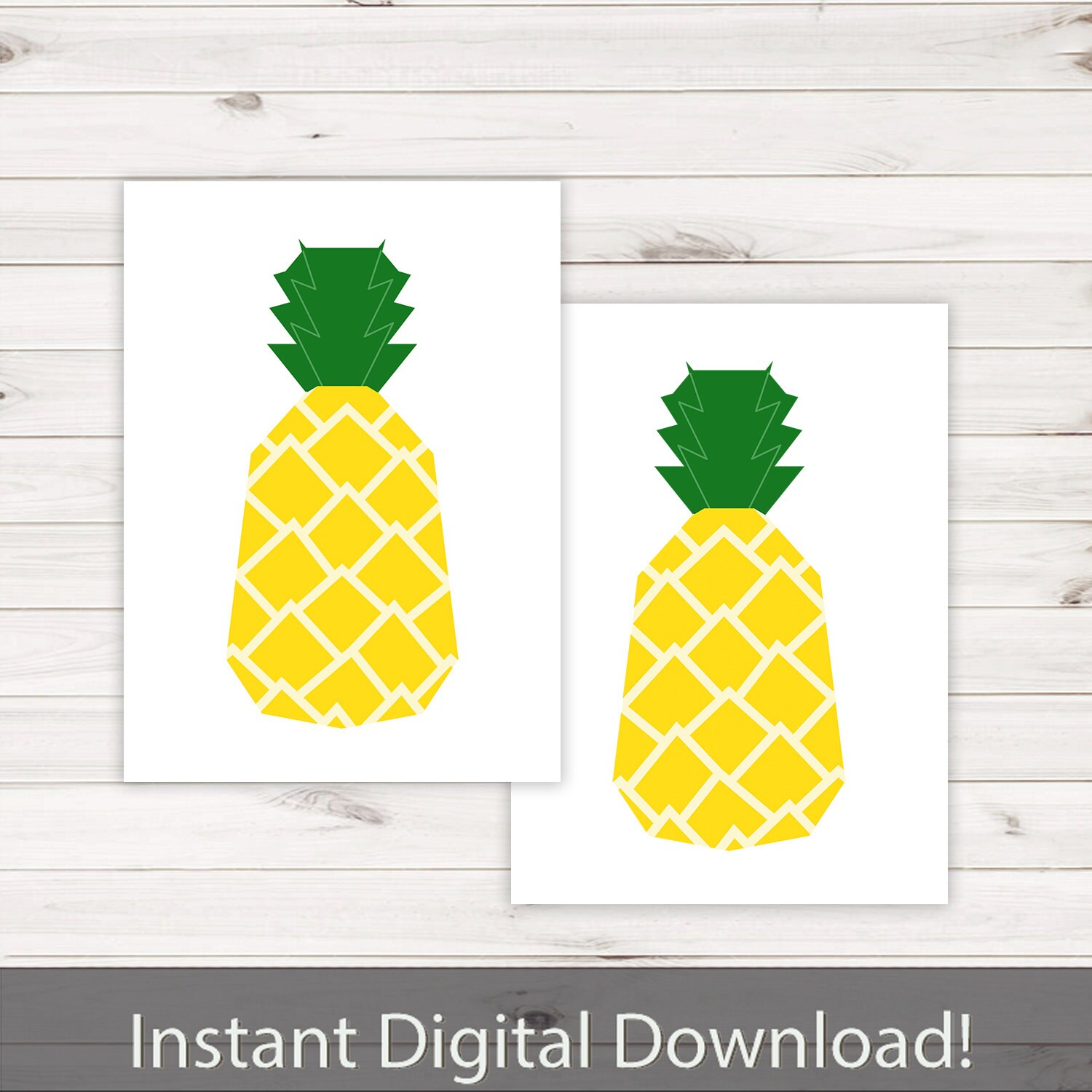 Pineapple Party Banner: Printable Summer Bunting (digital Download) - Etsy
