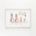 Peter Rabbit Family Portrait - Personalised Print - Family Illustration ...
