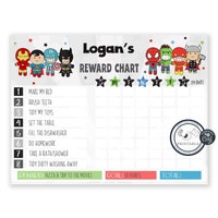 Printable Superhero Reward Chart | Superhero Australian Animal Sticker ...