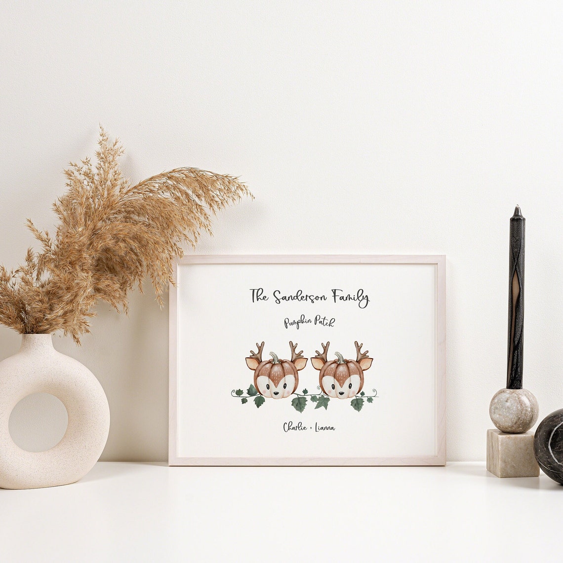 Pumpkin Patch Family Portrait - Pumpkin Printable Print - Pumpkin ...