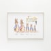Peter Rabbit Family Portrait - Personalised Print - Family Illustration ...