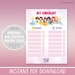 Princesses Kids Routine Chart: Morning & Bedtime Checklist | Printable ...