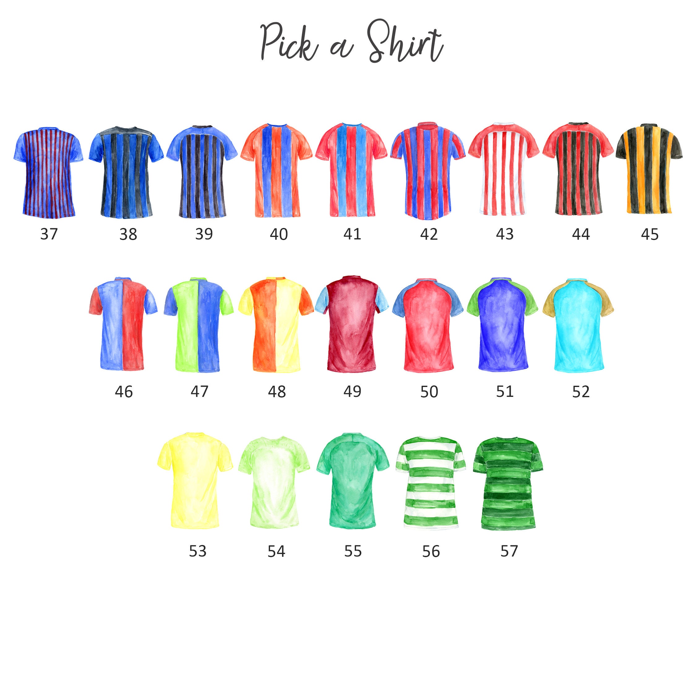 Personalised Football Family Print - Custom Illustration - Football Fan ...