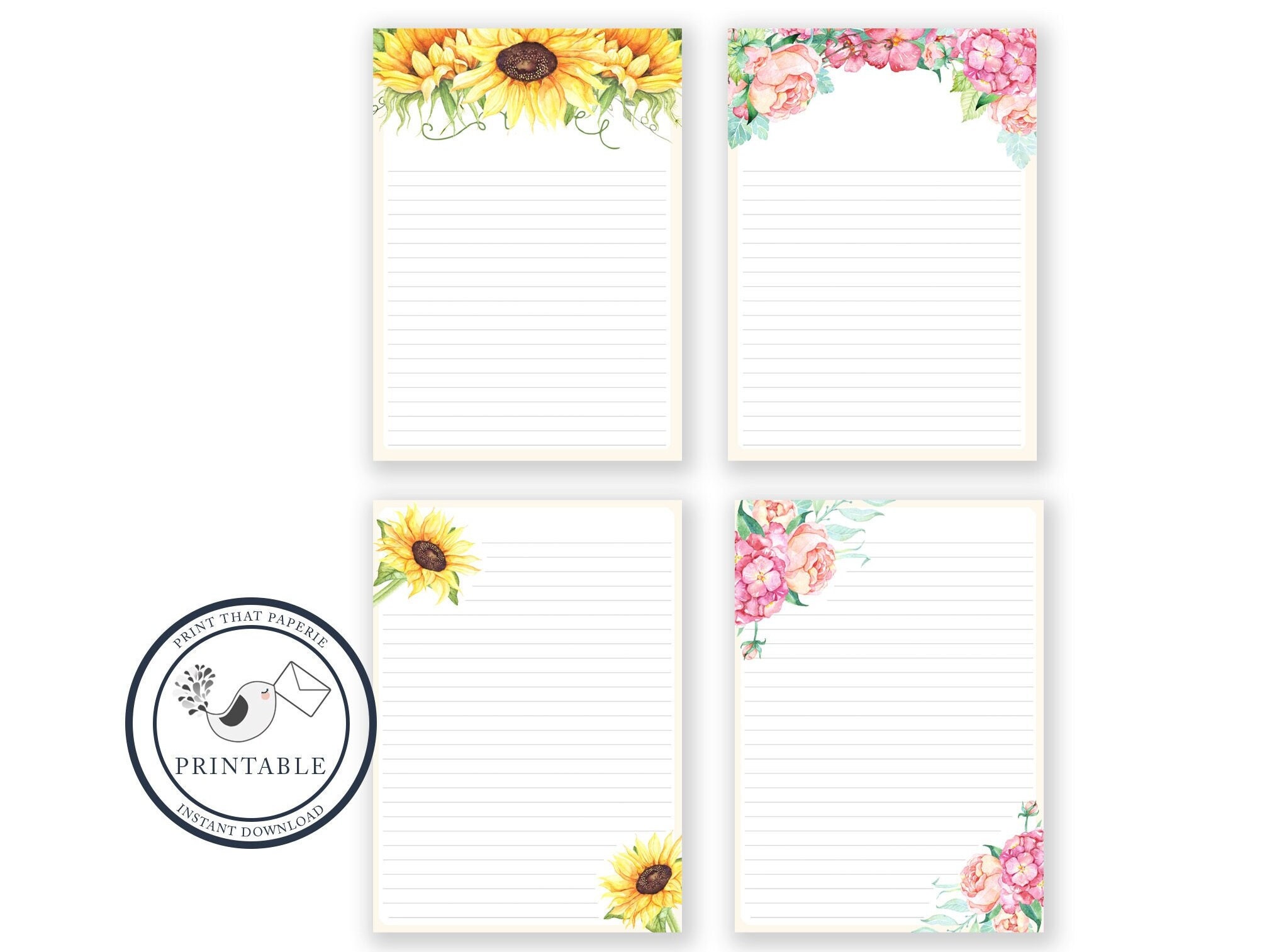 Stationary With Lines To Print