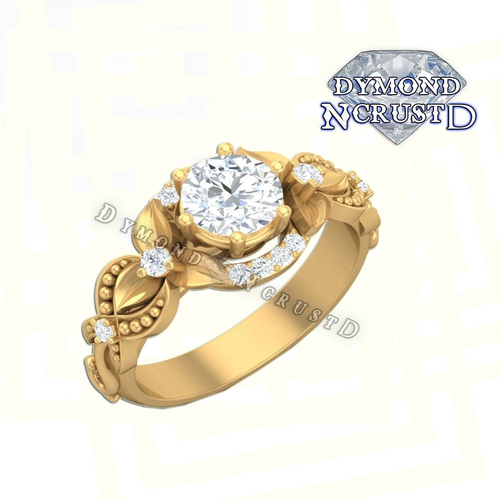 Belle Inspired Wedding Rings