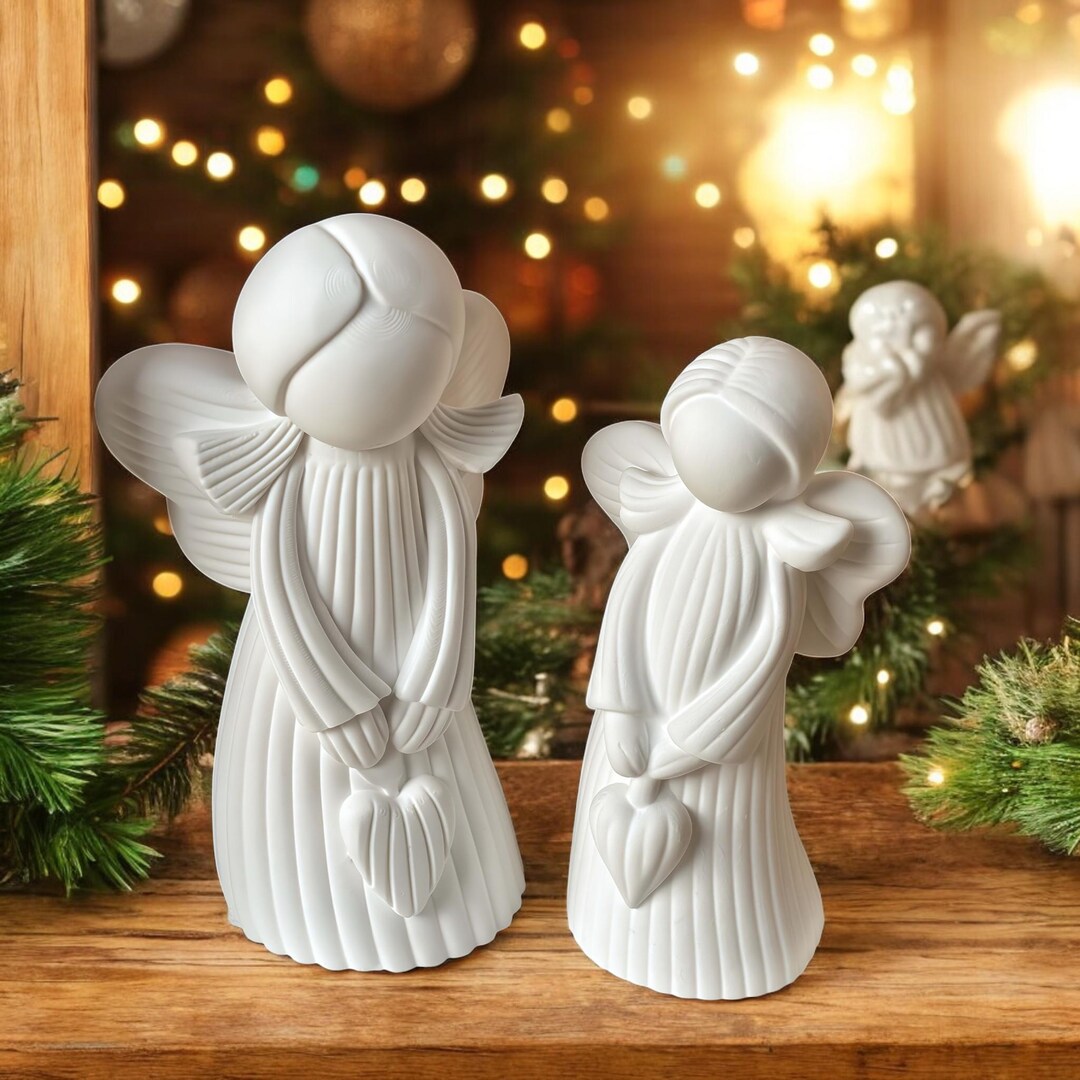 Engel Silikonform Weihnachten – 2 Engel-Formen für Gießharz, Beton ...