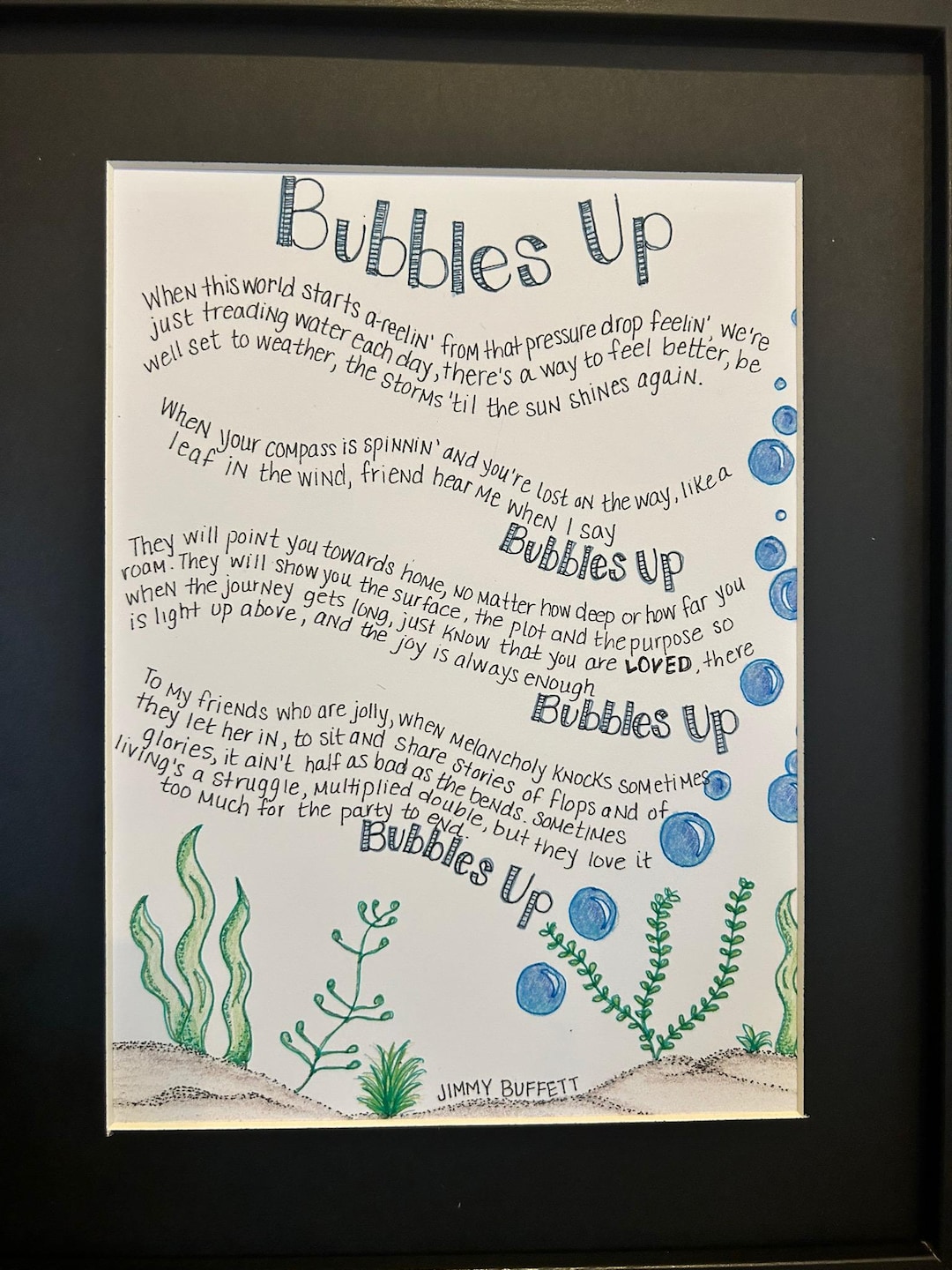 Jimmy Buffett Collection: Bubbles Up - Etsy