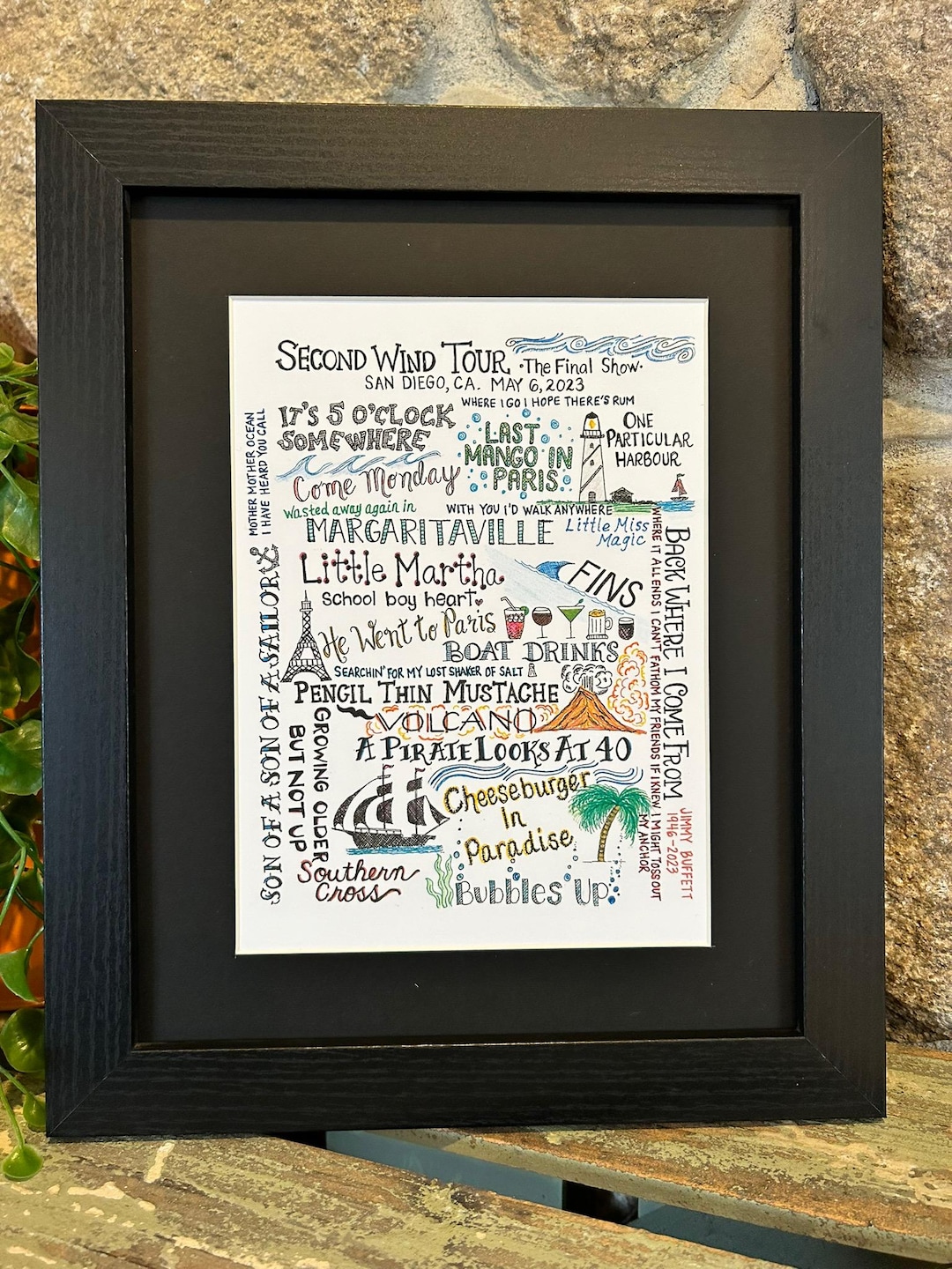 Jimmy Buffett: Final Concert, Second Wind Tour - Etsy