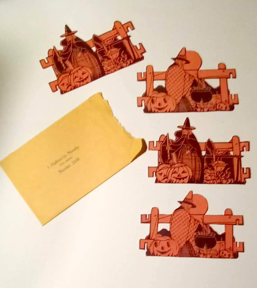 Vintage Repro Interlocking Halloween Witches on Fence Set With - Etsy