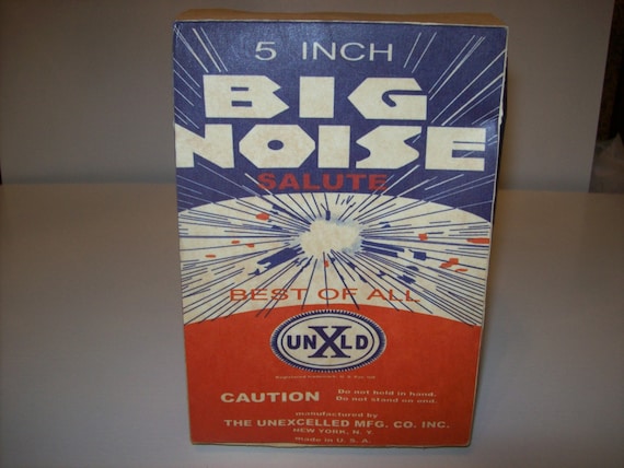 Vintage Fireworks Box Historically Accurate Replica Big Noise - Etsy
