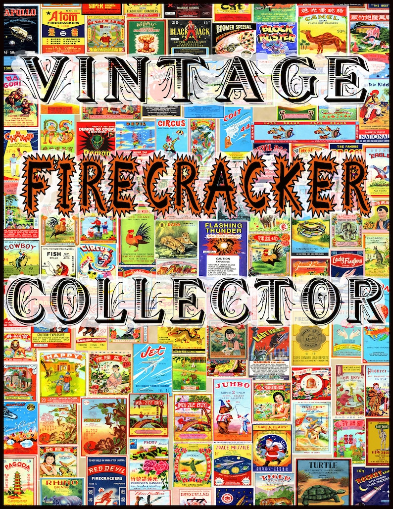 BEAUTIFUL VINTAGE FIRECRACKER Collector Art Sign Ready to Frame - Etsy