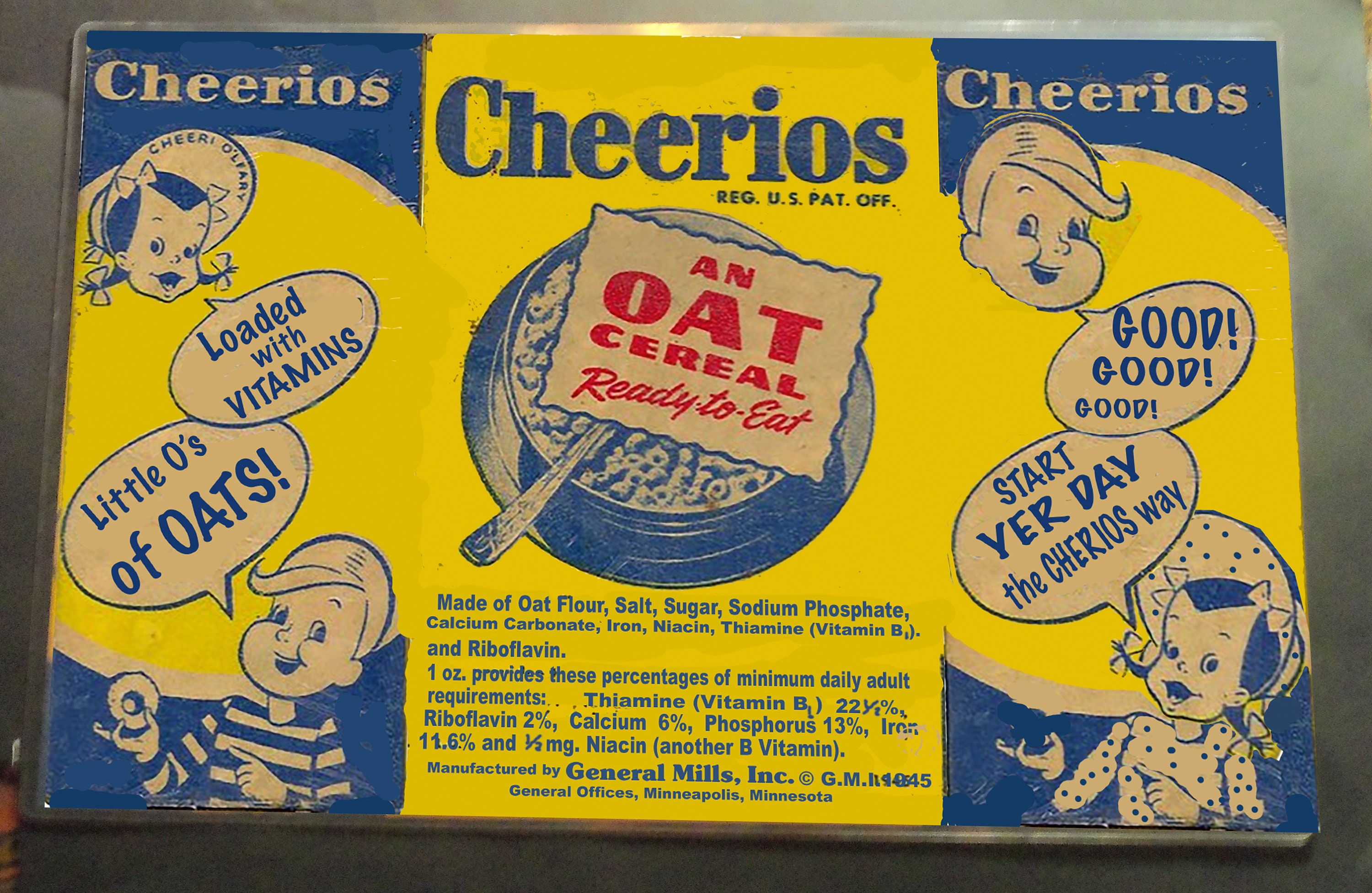 Vintage Breakfast Cereal Advertisement Placemats. Set of 4. 1950's Era ...