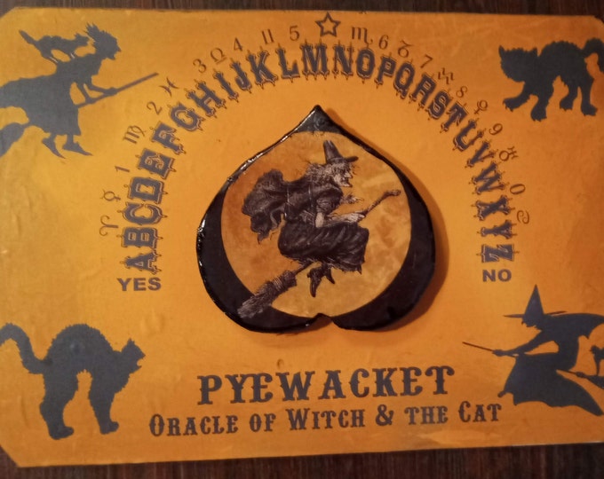 Vintage Looking Halloween Pyewacket Oracle of Witch and Cat Artist's 1 ...