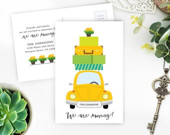 Moving Postcards New Home Announcement Change of Address Cards - Etsy