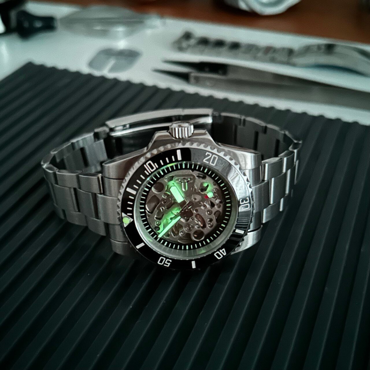 Seiko Skeleton Master Mod Mens Automatic Custom Watch, Sapphire Crystal ...