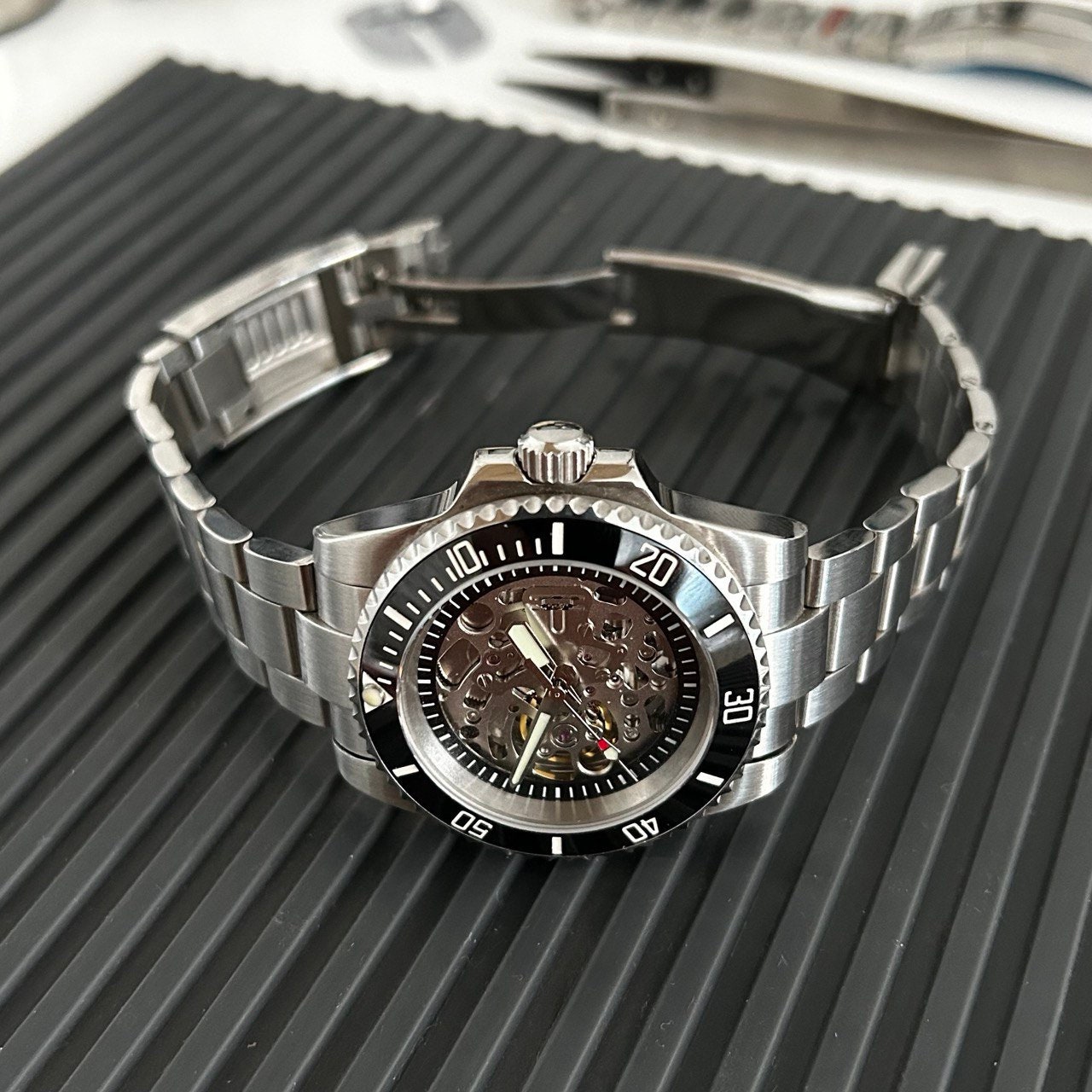 Seiko Skeleton Master Mod Mens Automatic Custom Watch, Sapphire Crystal ...