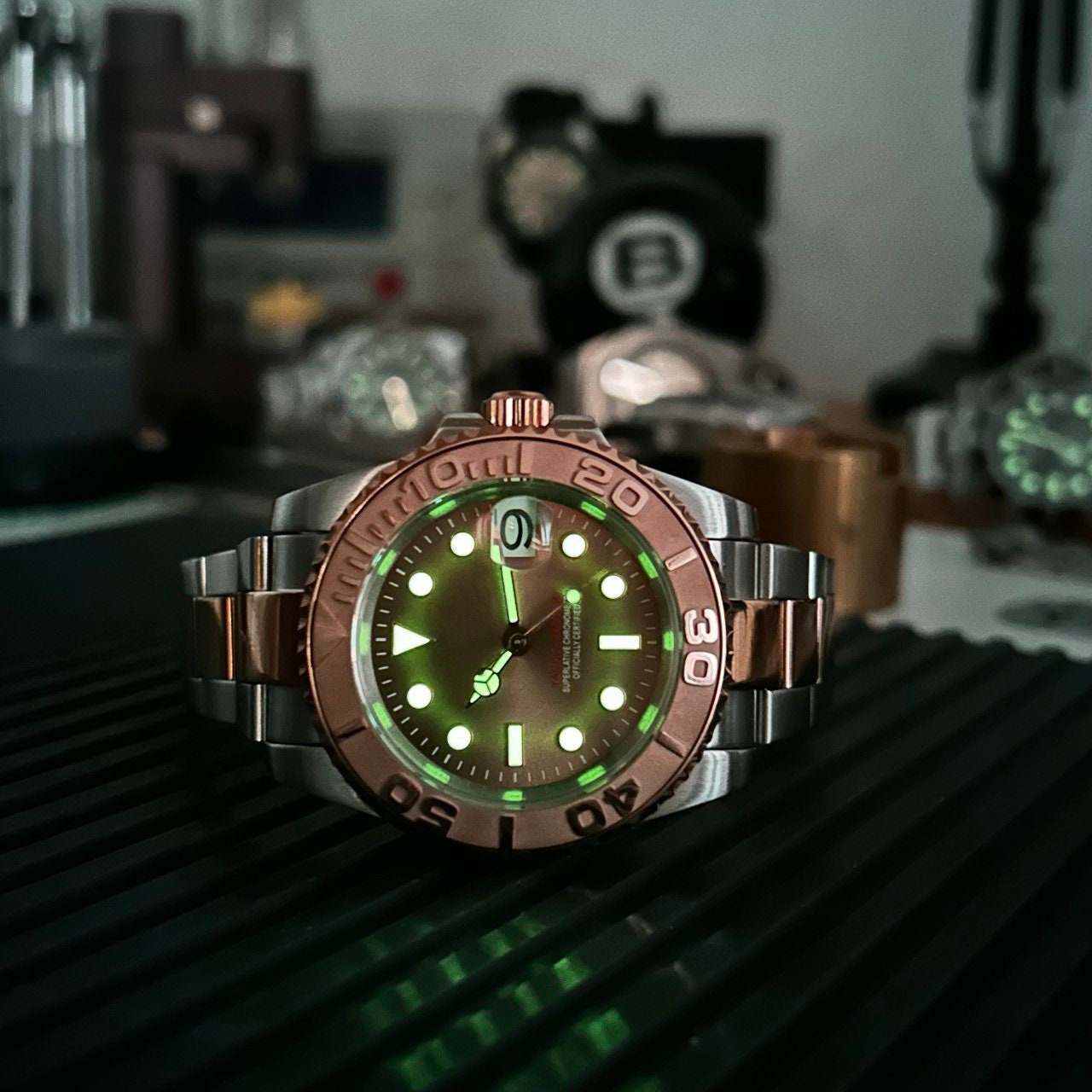 Seiko Automatic NH35 Yachtmaster Custom Mod Watch Ceramic - Etsy